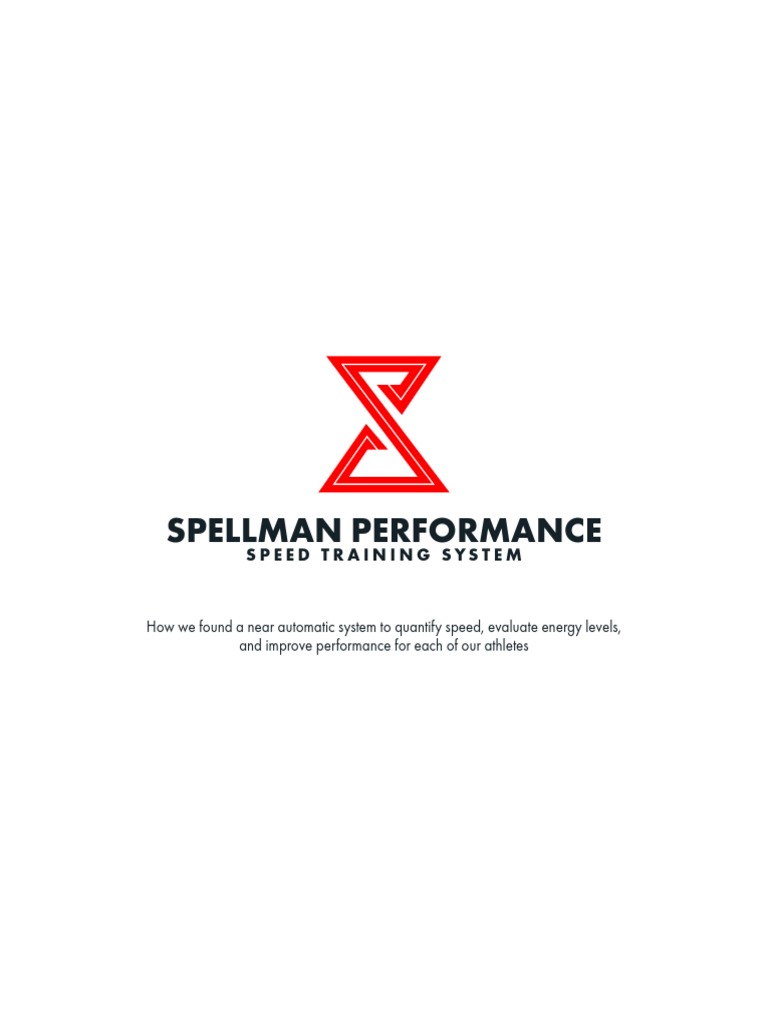 Spellman Performance Speed Training System | PDF