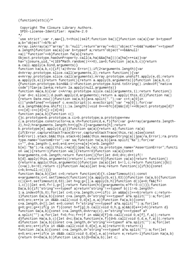 Analysis of JavaScript Closure Library Source Code Comments and ...