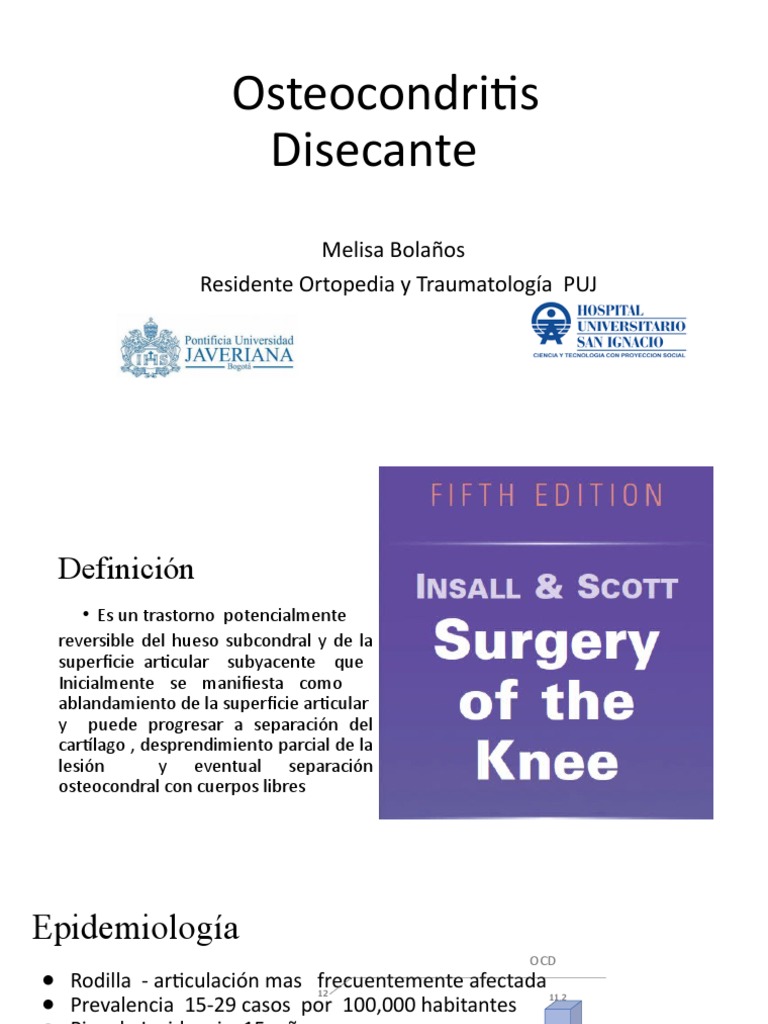 Osteocondritis Disecante | PDF | Hueso | Sistema musculoesquelético