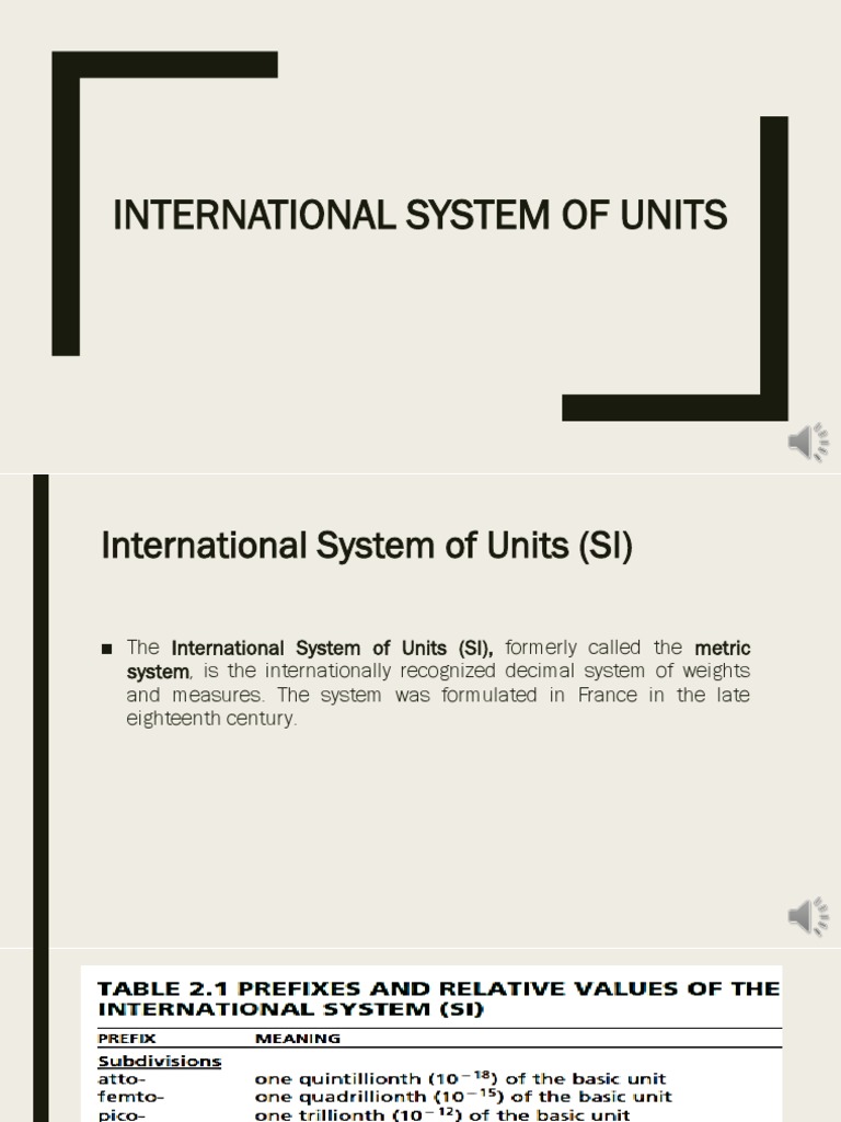 International System of Units | PDF | Kilogram | International System ...