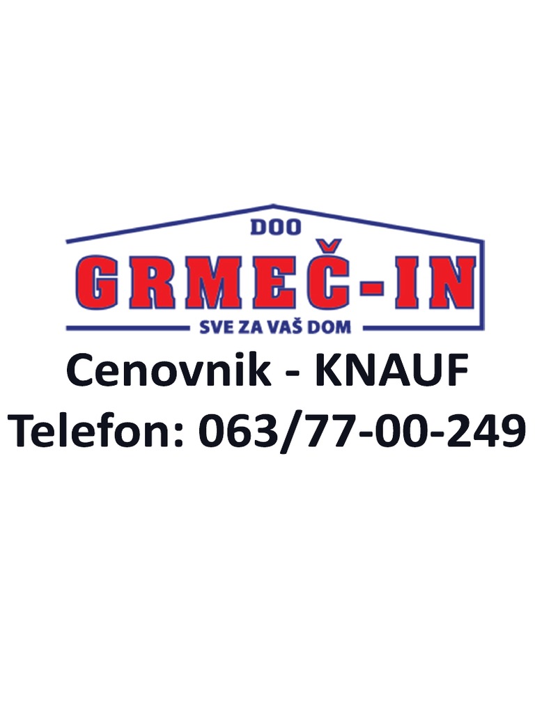 Cenovnik Knauf 2021 | PDF