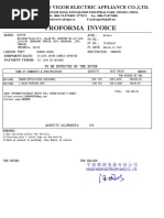 Proforma Invoice of The Hard Ice Cream Machine From Amy-1 | PDF