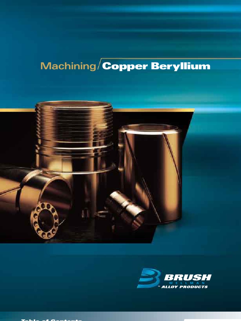 AB0008--Machining Copper Beryllium Brochure(2) | Heat Treating | Machining
