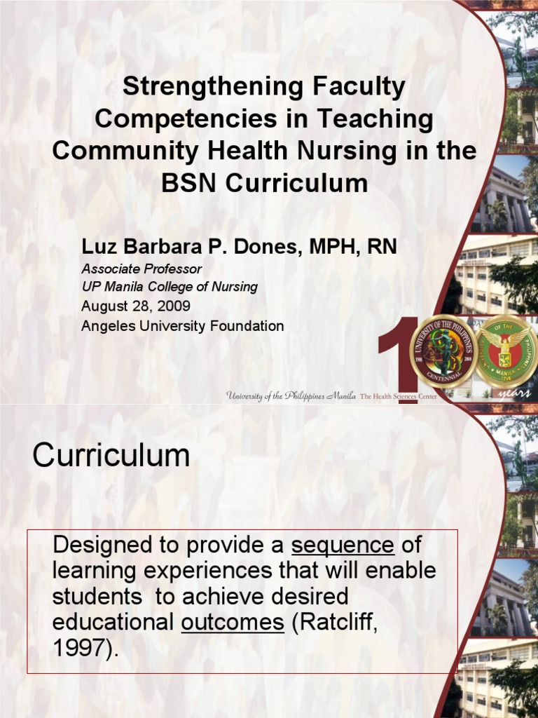 Strengthening Faculty Competencies in Teaching Community Health Nursing ...