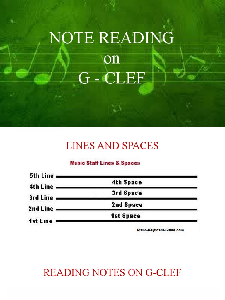 Reading Notes on G-Clef Basics | PDF