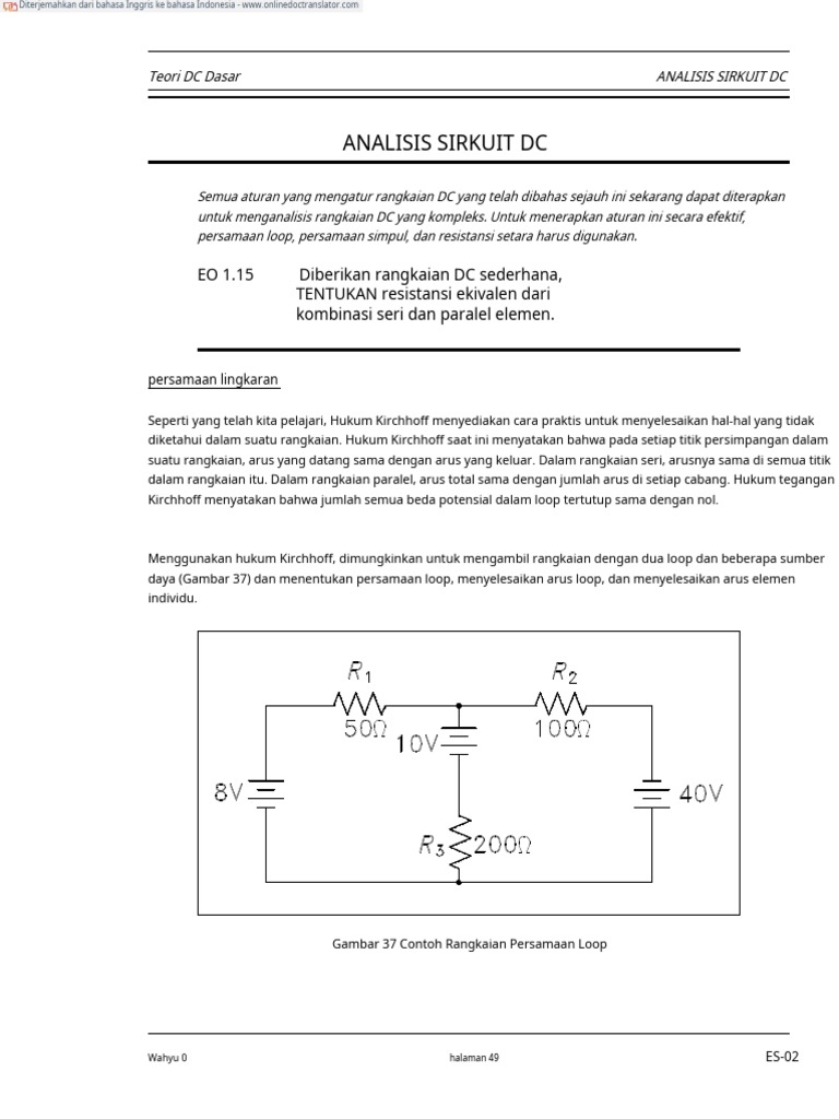 DC Circuit Analysis. | PDF
