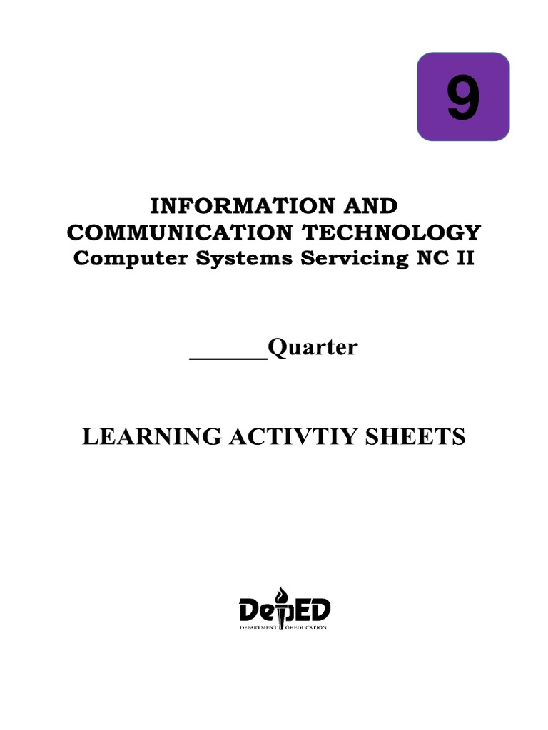 Grade 9 ICT CSS LAS | PDF | Personal Computers | Desktop Computer
