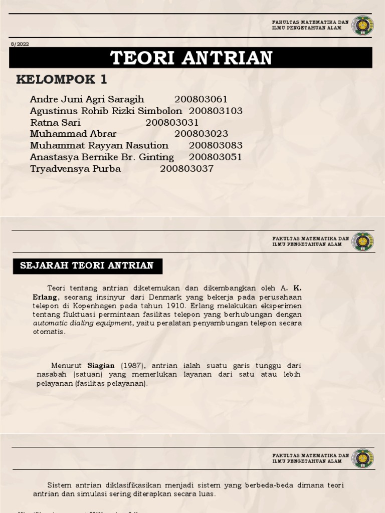 POR - Teori Antrian | PDF | Teknologi & Rekayasa