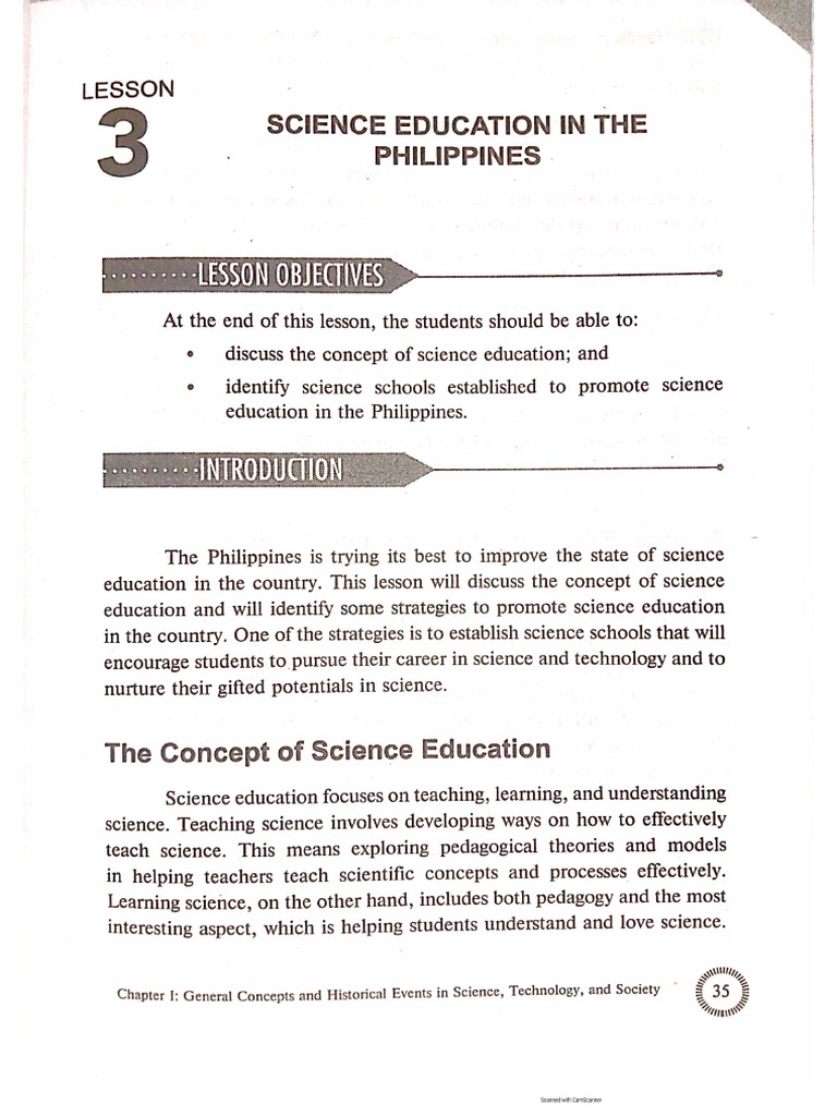STS Chapter 1 Lesson 3 | PDF