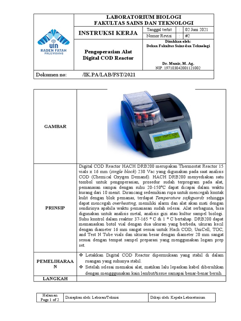 IK Digital COD Reactor | PDF