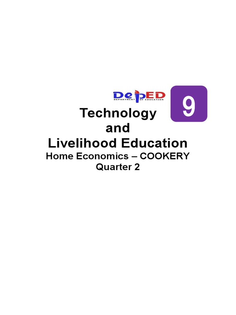 Tle 9 2nd Quarter Module Pdf Salad Mayonnaise