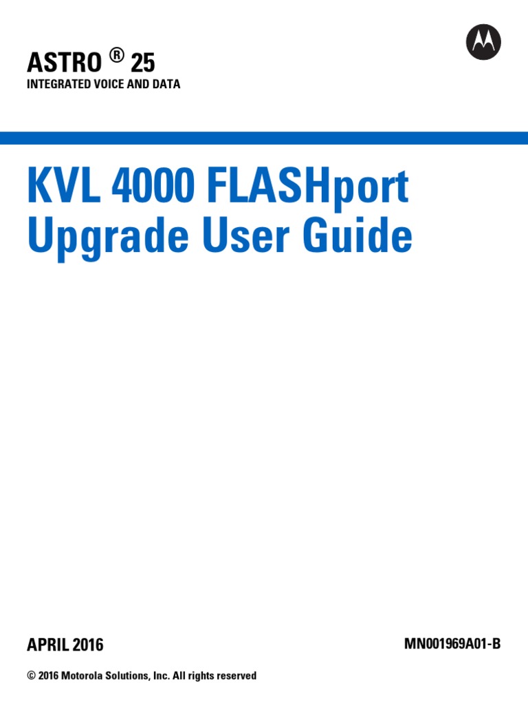 MN001969A01 KVL 4000 FLASHport Upgrade User Guide RevB | PDF | License ...