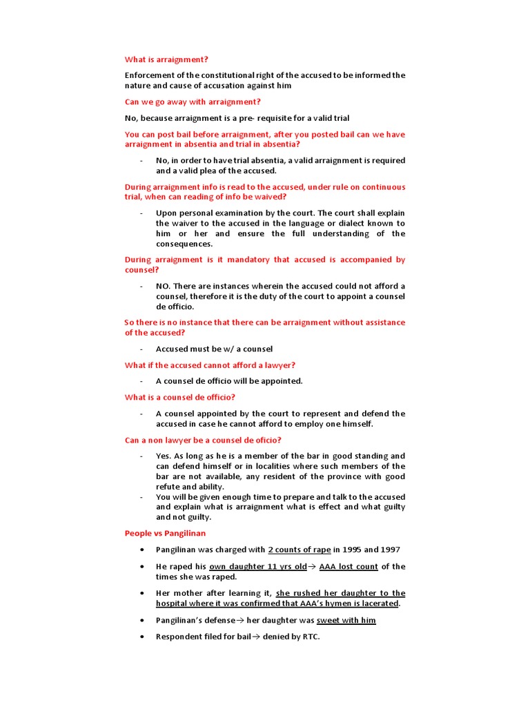 Rule 116 117 QS 2 | PDF | Plea | Plea Bargain
