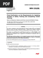 MARINA CoC and CoP Requirements Update | PDF | Shipping