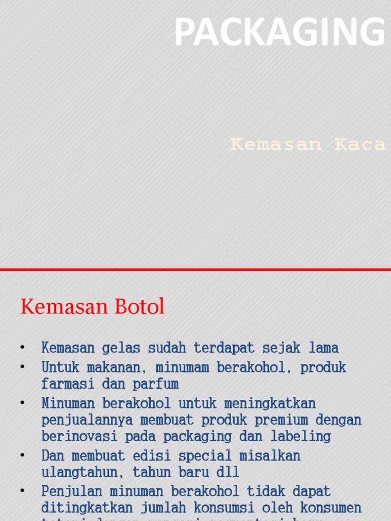 Kemasan Kaca | PDF