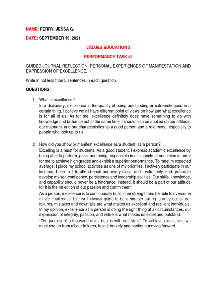 Performance Task #1 - Ferry | PDF | Cognitive Science ...