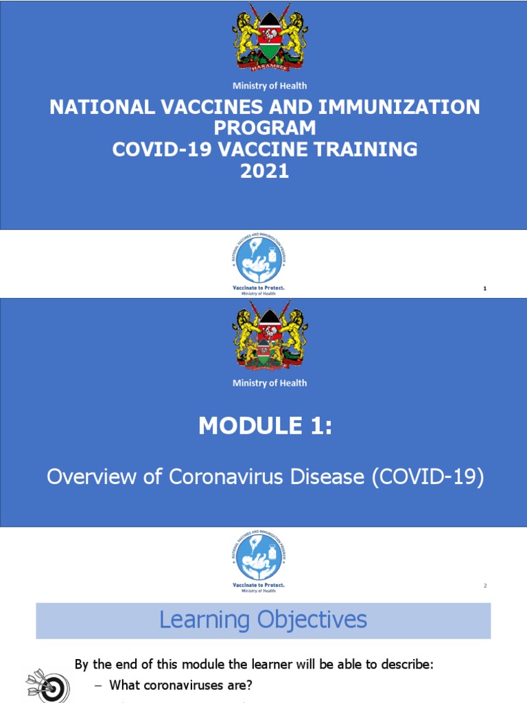 COVID 19 Vaccines Training Modules Final Version For Cascading PDF ...