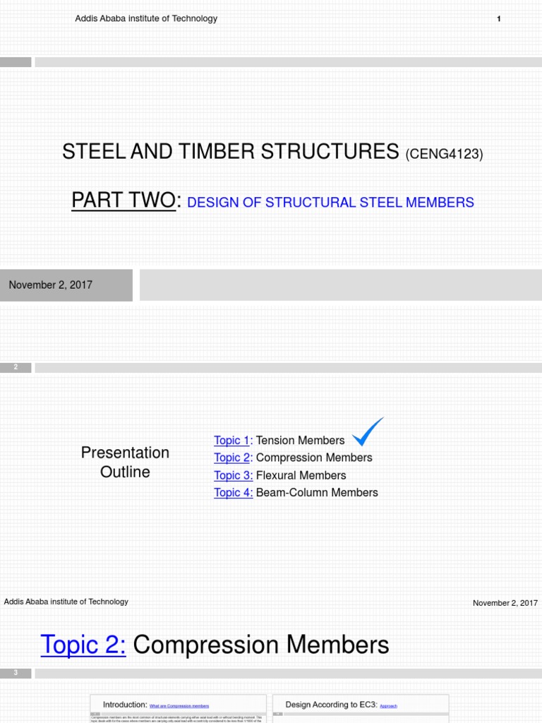Compression Members | PDF | Buckling | Deformation (Engineering)