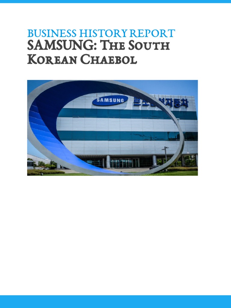 The South Korean Chaebol: Samsung | PDF | Samsung Electronics | Samsung