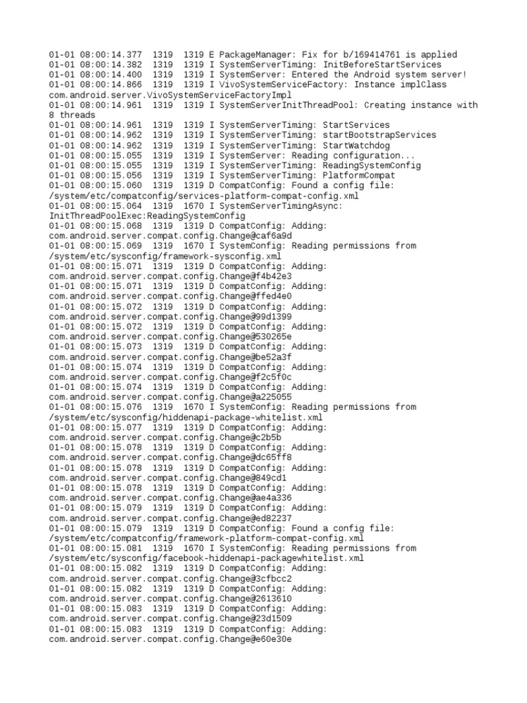 Log | PDF | Operating System Technology | Software Engineering