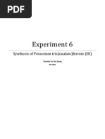 Exp8-Preparation and Studies of Potassium Tris (Oxalato) Aluminate (III ...