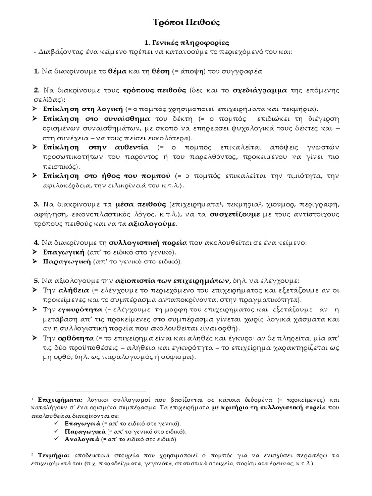 Τρόποι Πειθούς | PDF