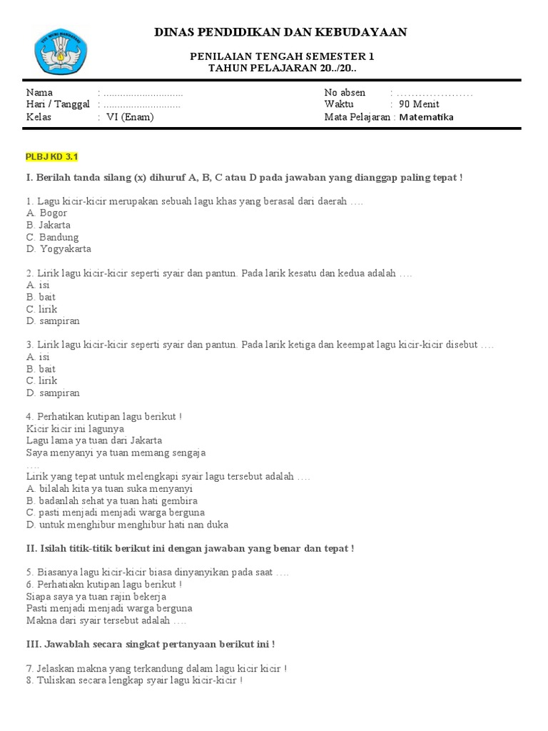 PLBJ Kls 3 | PDF | Seni