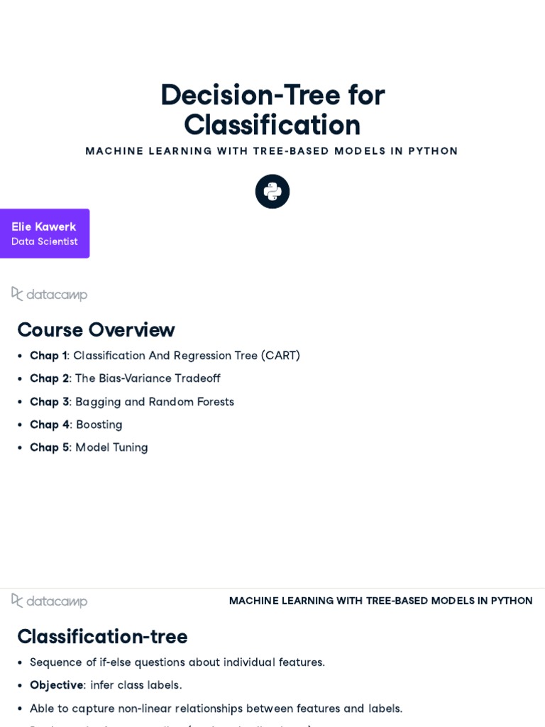 Chapter1 - Decision Tree For Classification | Download Free PDF | Machine Learning | Learning