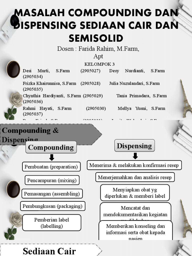 Masalah Compounding Dan Dispensing s-61194894 | PDF | Kesehatan Holistik