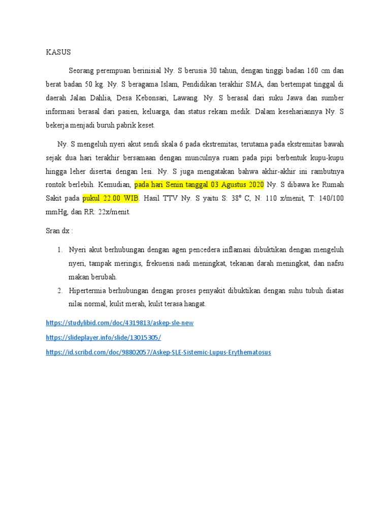 Kasus SLE | PDF