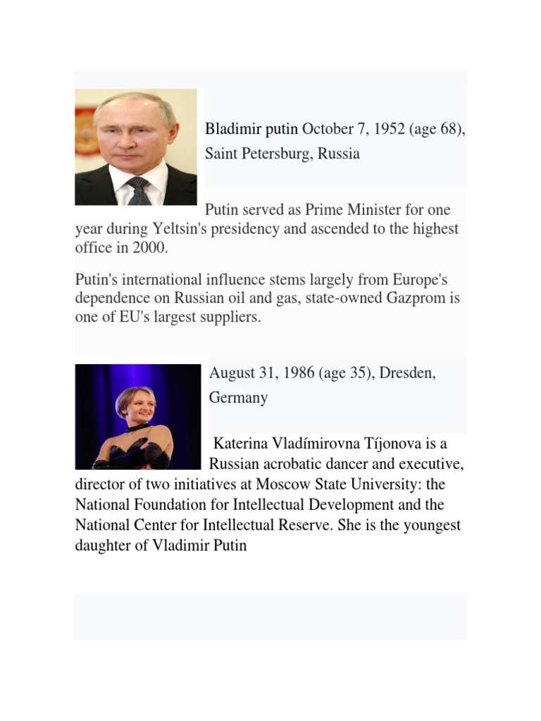 Putin Biografia | PDF