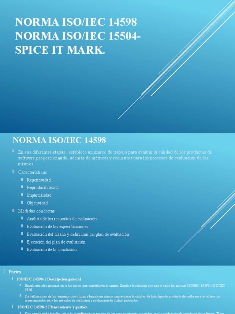 Normas ISO | PDF | Software | Ingeniería de software