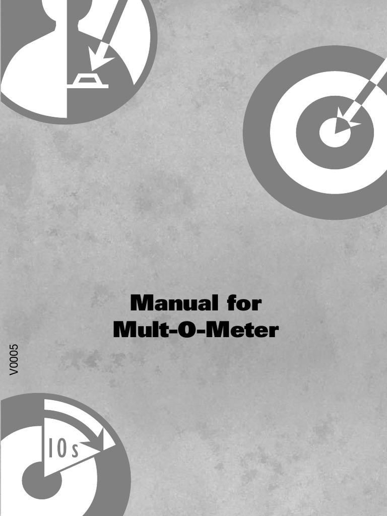Manual For Mult-O-Meter | PDF | Absorbed Dose | Radiography