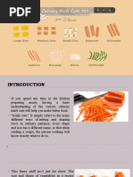14 Basic Cuts of Vegetables With Sizes | PDF | Cookware And Bakeware | Home