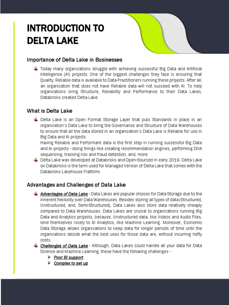 Details of Delta Lake Tutorial | PDF | Database Transaction | Computer File