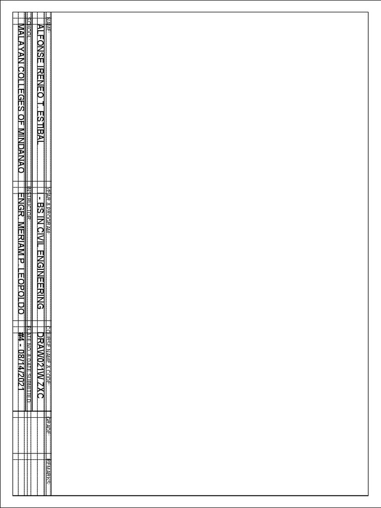Drawing Plate Layout Format | PDF | Art | Technology & Engineering
