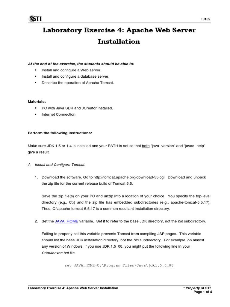 Lab 4 - Apache Web Server Installation | PDF | World Wide Web ...