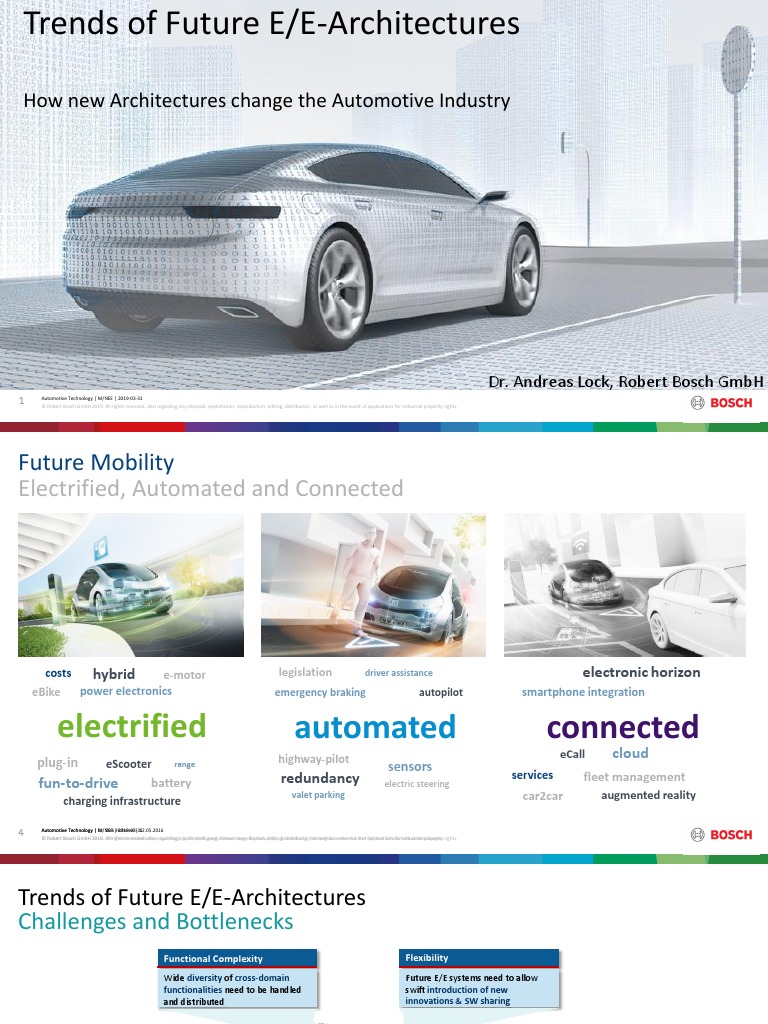 Trends of Future EE Architectures | PDF | Application Software | Automation