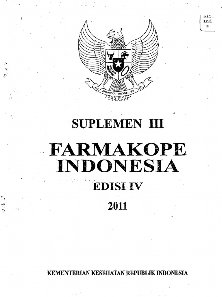 Farmakope Indonesia 4 - Suplemen 3 - 2011 | PDF