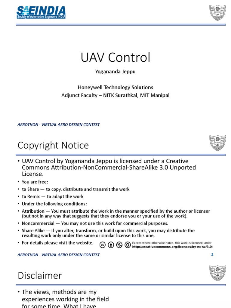 UAV Control | PDF | Aerodynamics | Wright Brothers