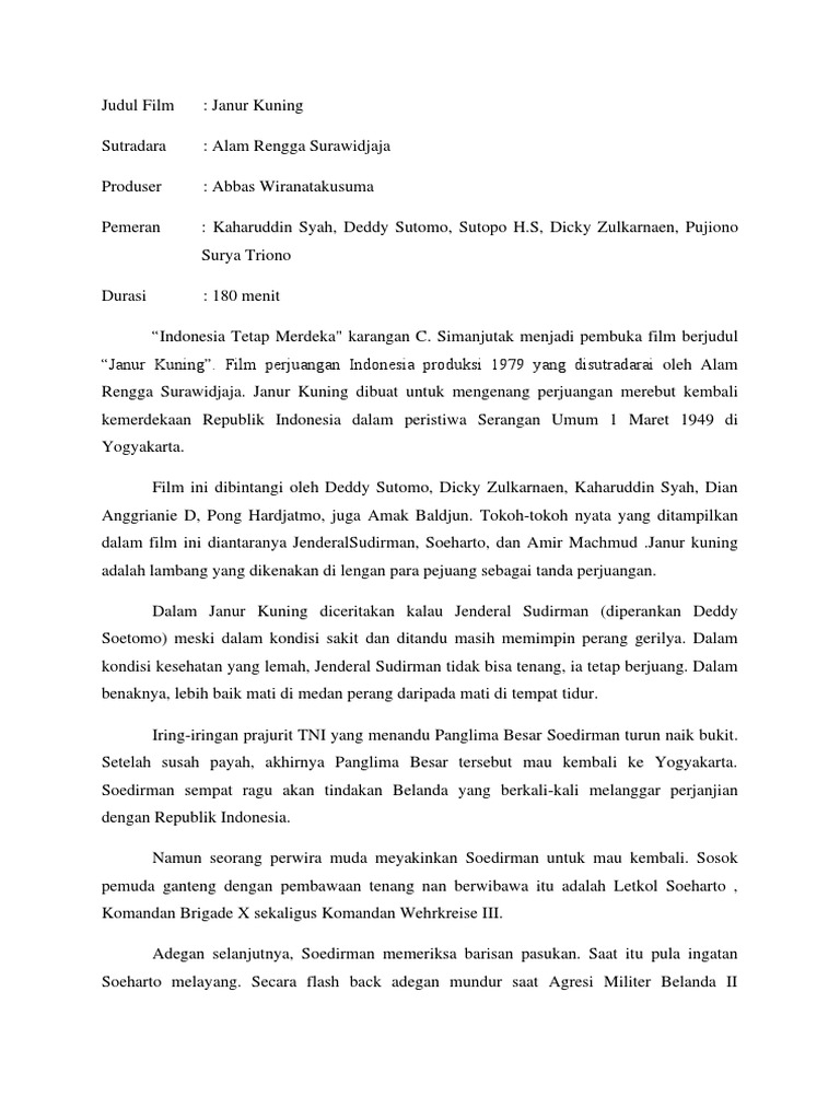 Review Film Janur Kuning | PDF