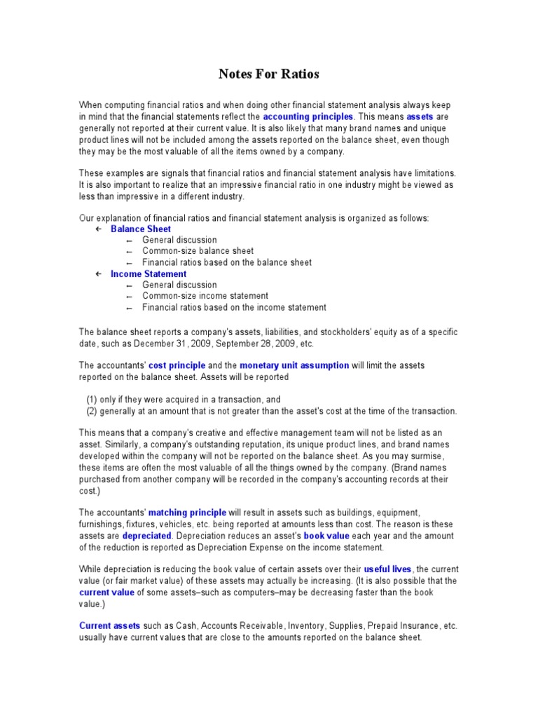 Understanding Financial Ratios Analysis | PDF | Book Value | Balance Sheet