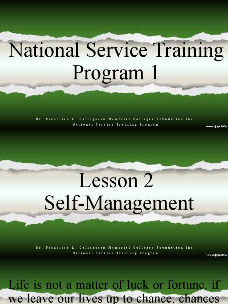National Service Training Program 1 | PDF | Psychological Concepts ...