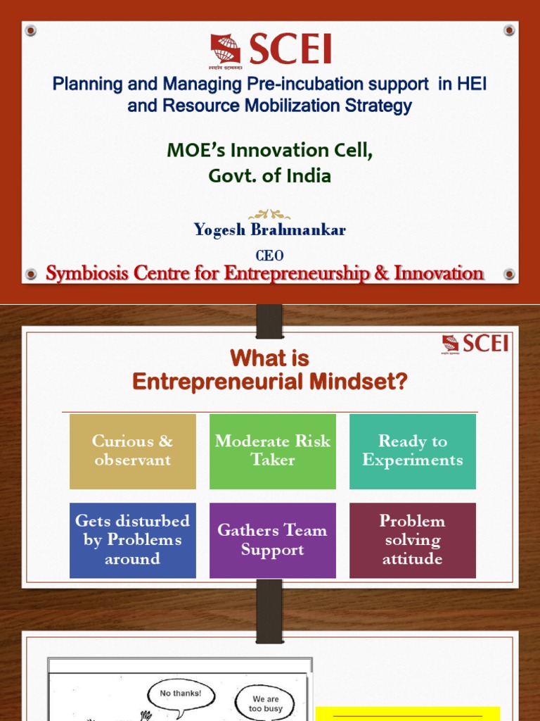 MOE's Innovation Cell, Govt. of India | PDF | Entrepreneurship | Small ...