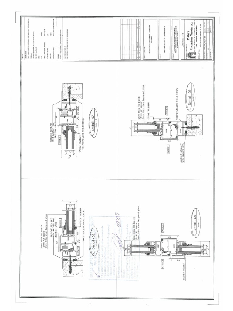 Shop Drawing Aluminium Windows | PDF