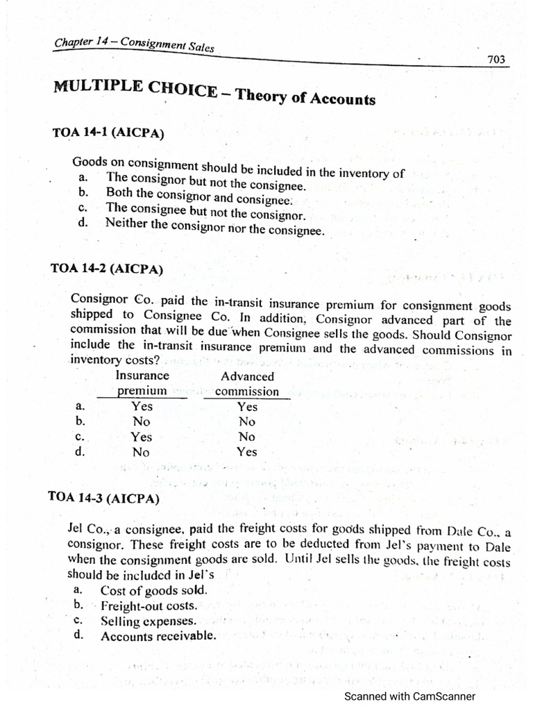 W4 Afar Consignment and Installment Sales | PDF