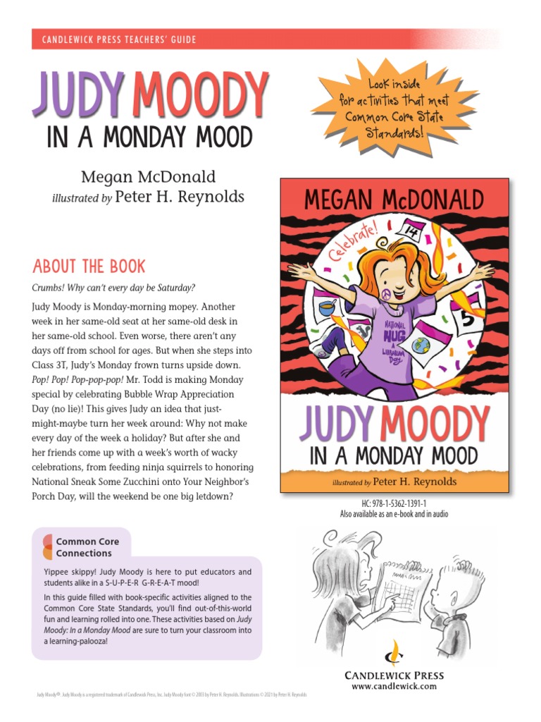 Judy Moody in A Monday Mood Teachers' Guide | PDF | Vocabulary