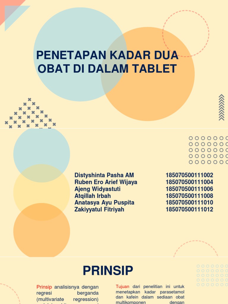 Penetapan Kadar PCT Dan Caffein Kelompok 1 | PDF