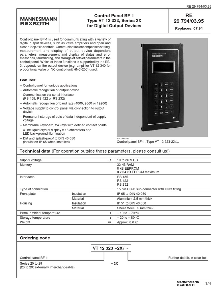 Control Panel BF-1 for Digital Devices | PDF | Input/Output | Amplifier