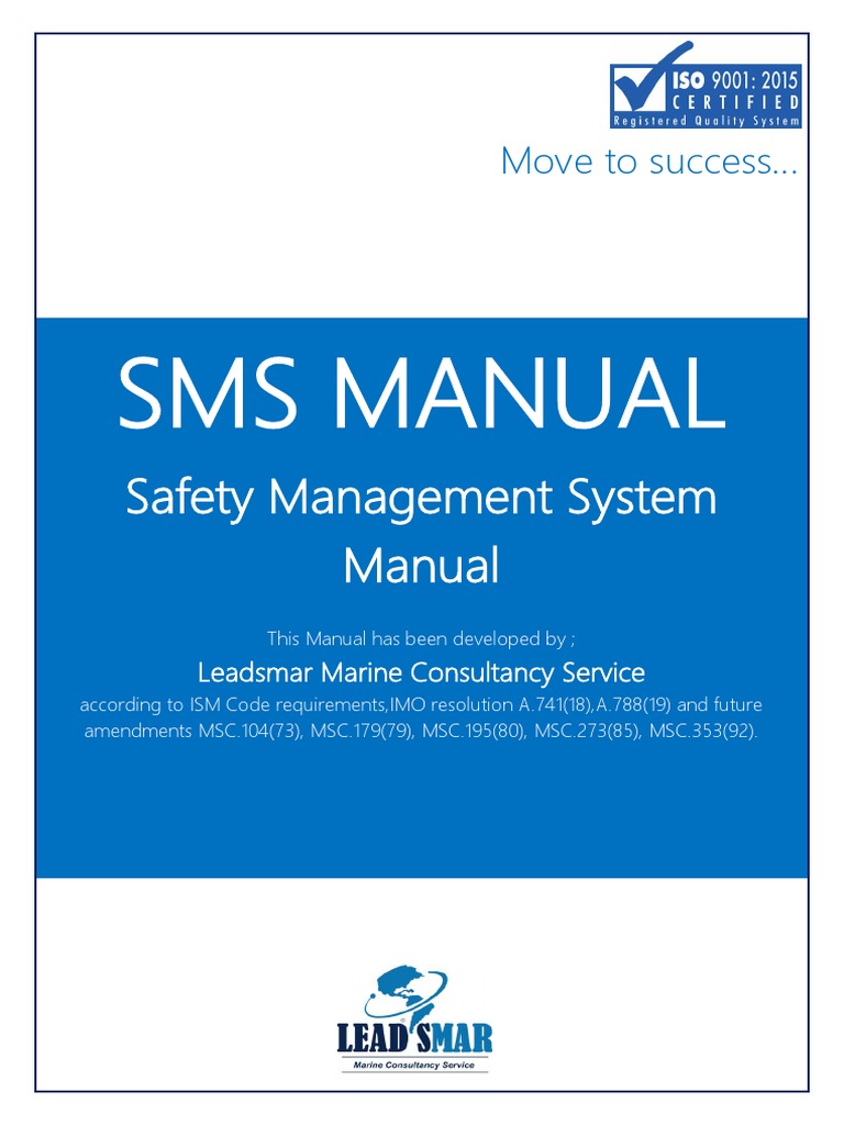 Sms Manual: Safety Management System Manual | PDF | Verification And ...